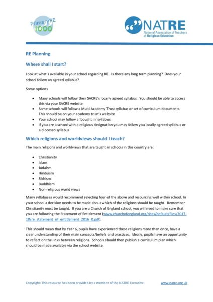 RE Planning – NATRE