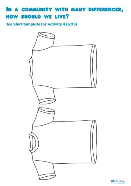 T-Shirt Template Activity – NATRE
