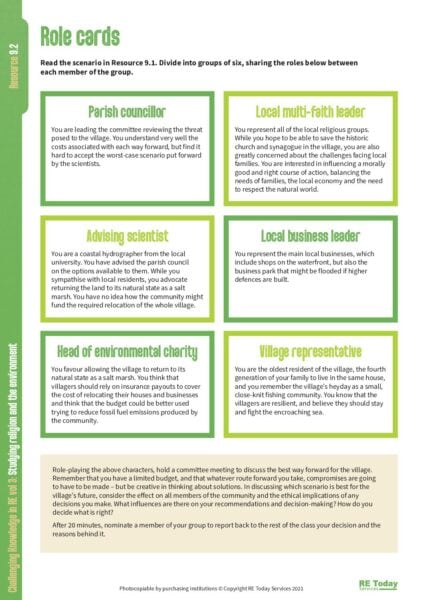 Role cards – NATRE