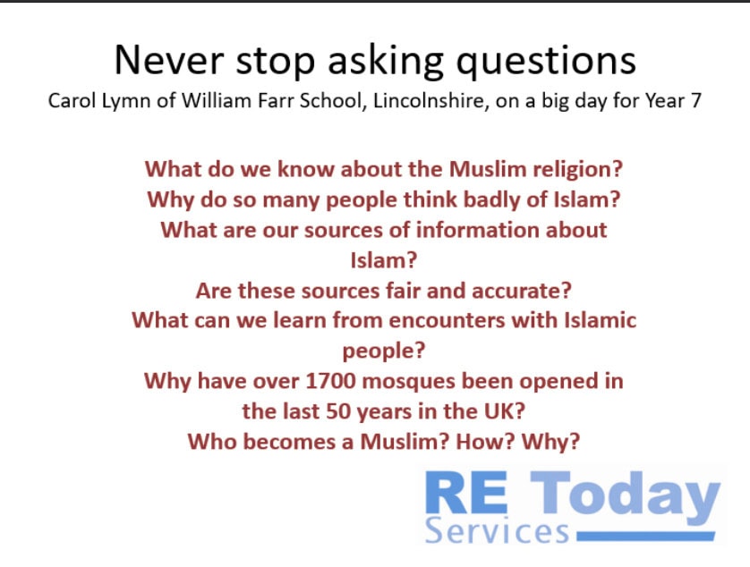 Never stop asking questions! PowerPoint – NATRE